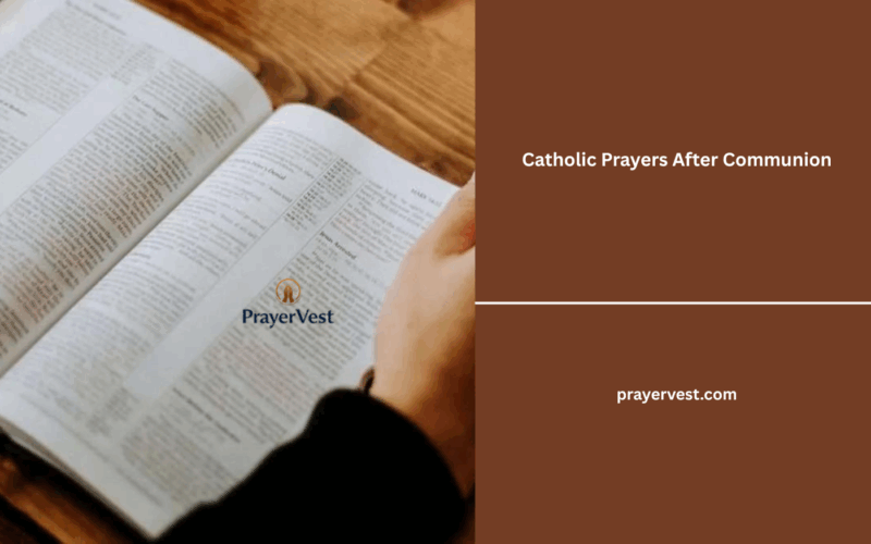 25 Effective Catholic Prayers After Communion (2026) - PrayerVest