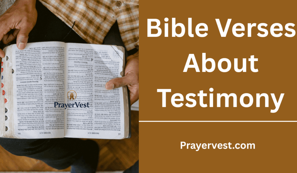 40 Powerful Bible Verses About Testimony (2025) - PrayerVest